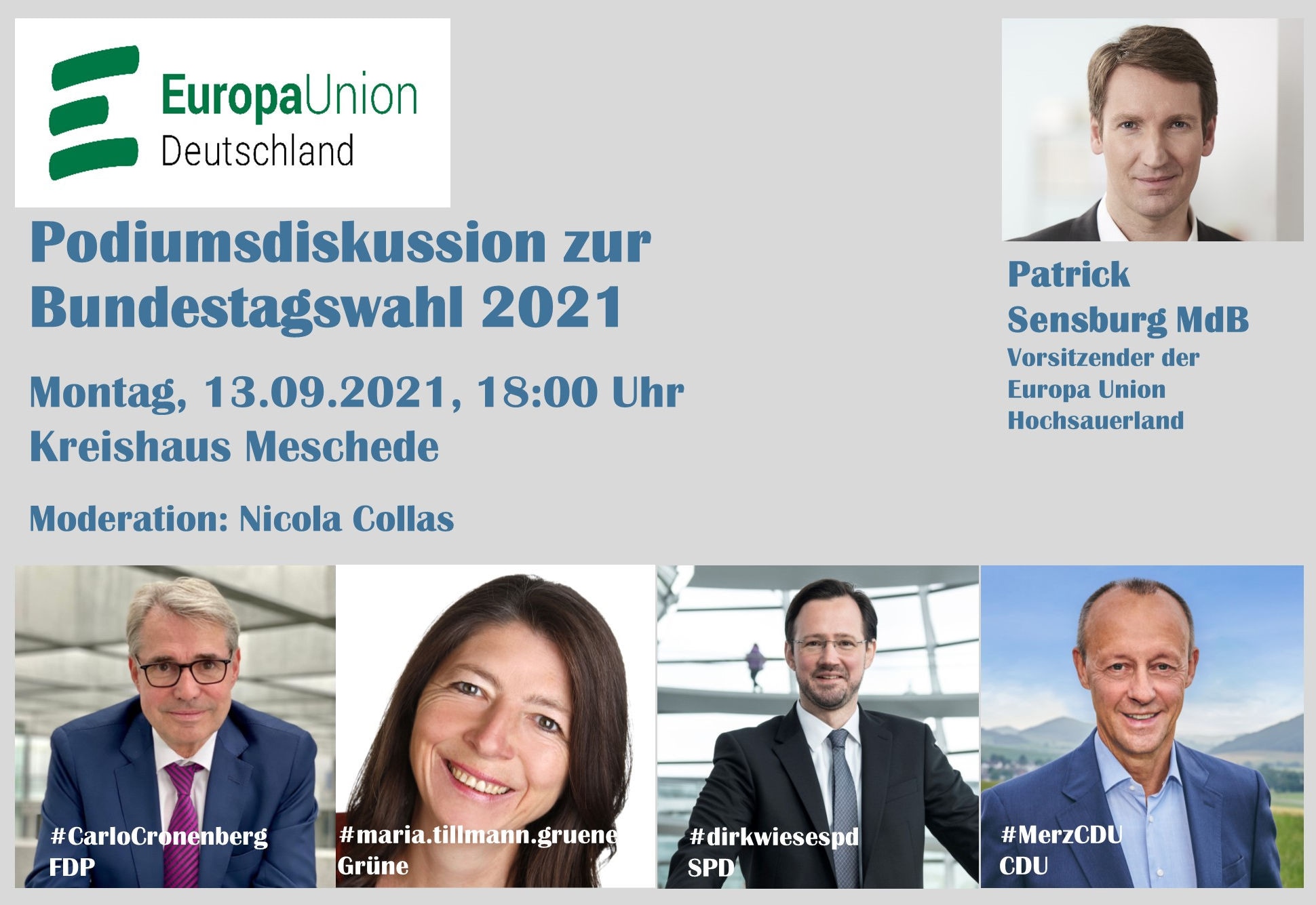 Podiumsdiskussion mit heimischen Bundestagskandidaten - bigge-online.de