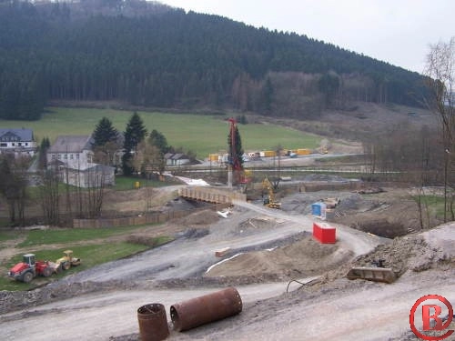 Bau der Umgehungsstrasse 2007 - bigge-online.de